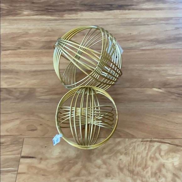 Pier 1 | Accents | Pier Golden Lines Geometric Decorative Spheres ...